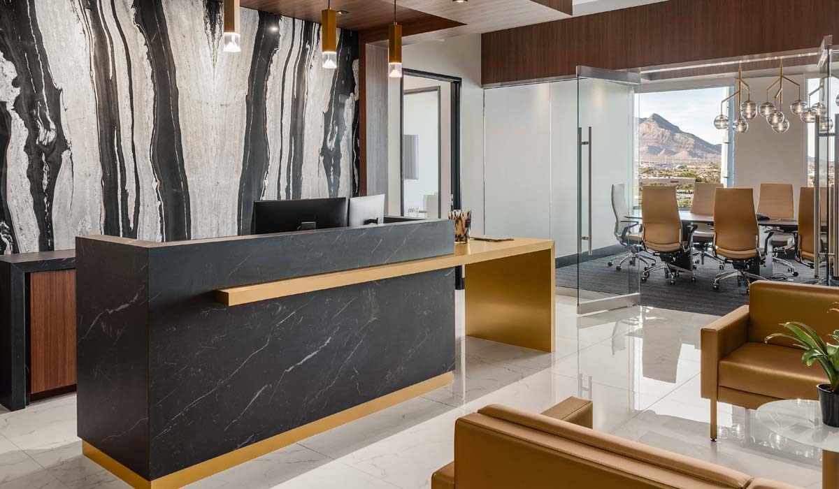 Crossville Prince Law Group Porcelain Reception Desk | Crossville