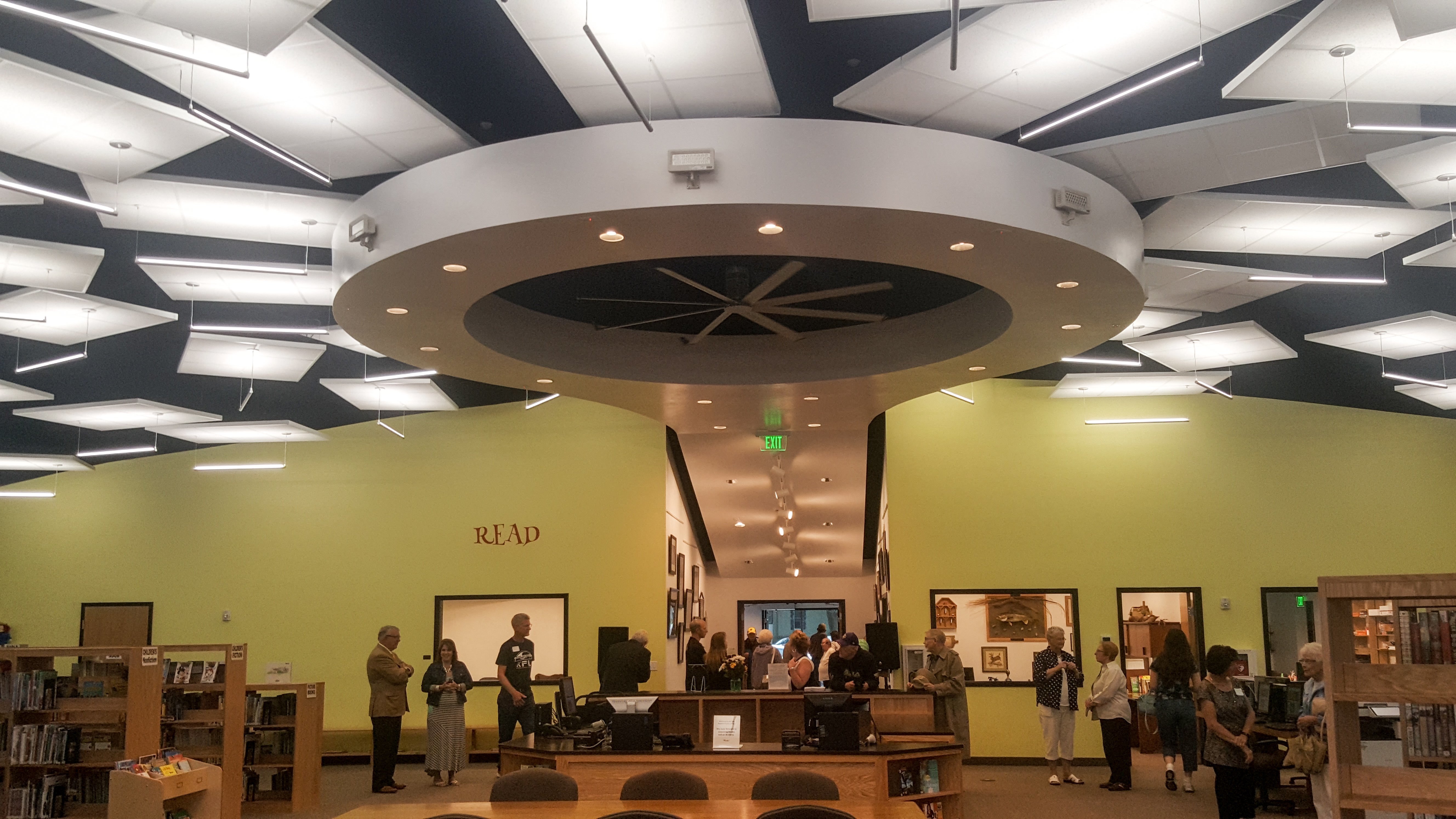 Custom Construction and Design Kasson Public Library Speciality Ceiling ...