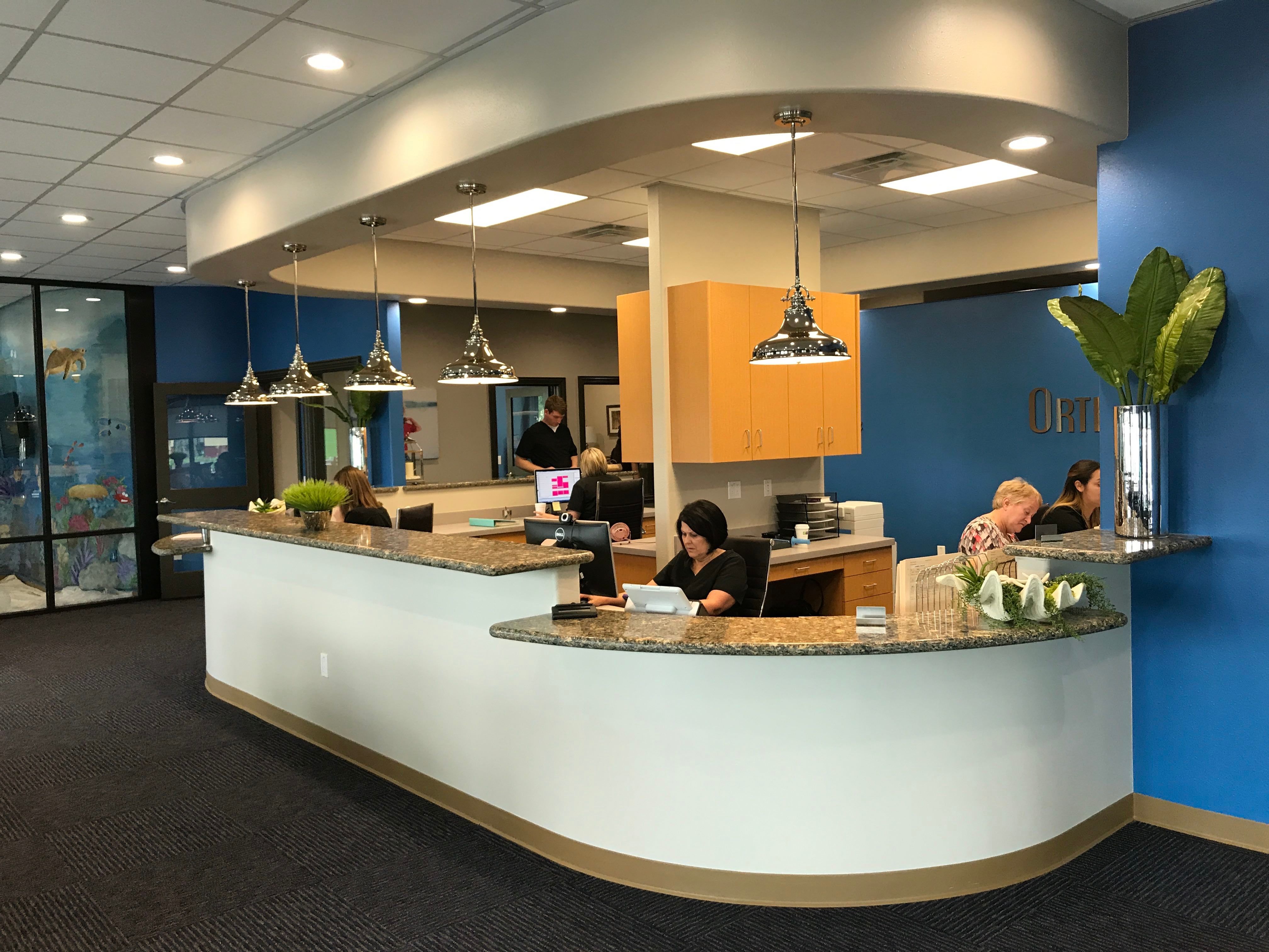 Dental reception desk store