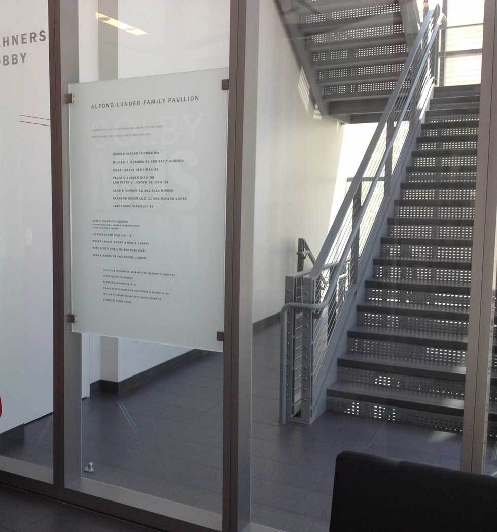 donor signage colby college welch sign | Welch Sign