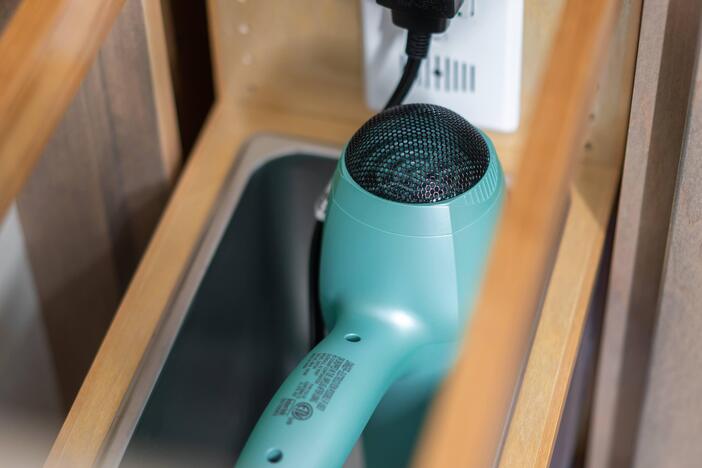 Dorig Designs - Transitional Bathroom | Docking Drawer