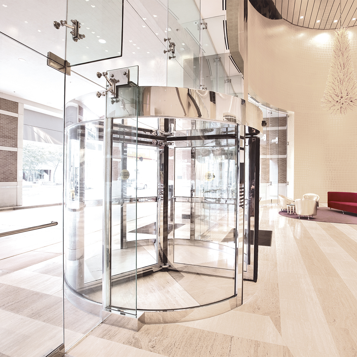 Dormakaba Americas Crane 1000-A Series Entryway Revolving Door System ...
