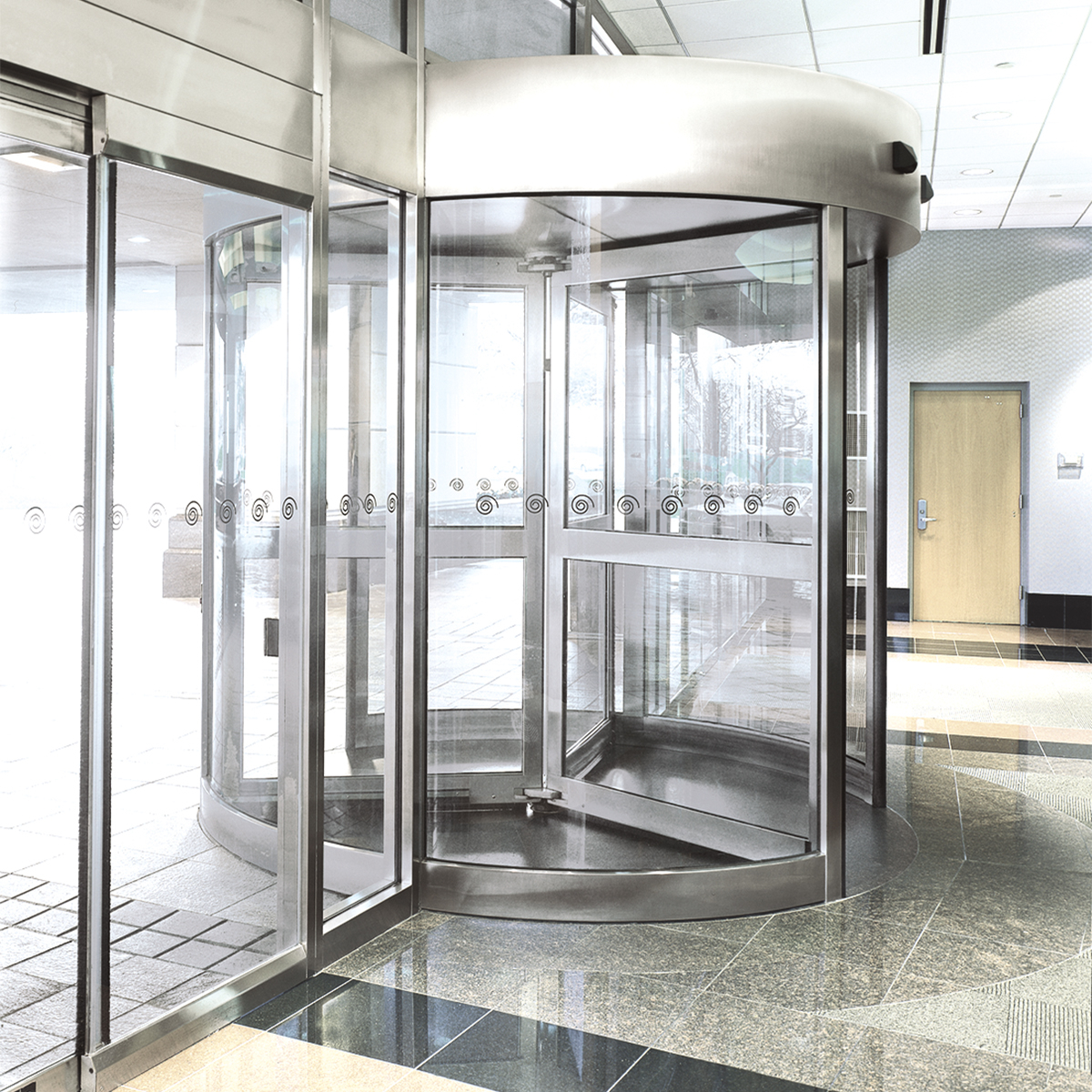 Dormakaba Americas Crane 2000 Series Entryway Revolving Door System ...