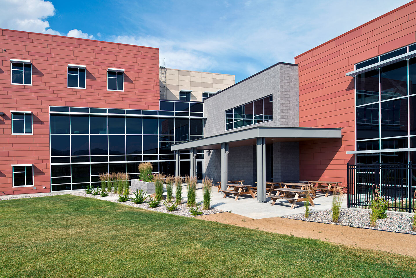 Dri Design Montana Office Building Exterior Cladding Patio | Dri-Design