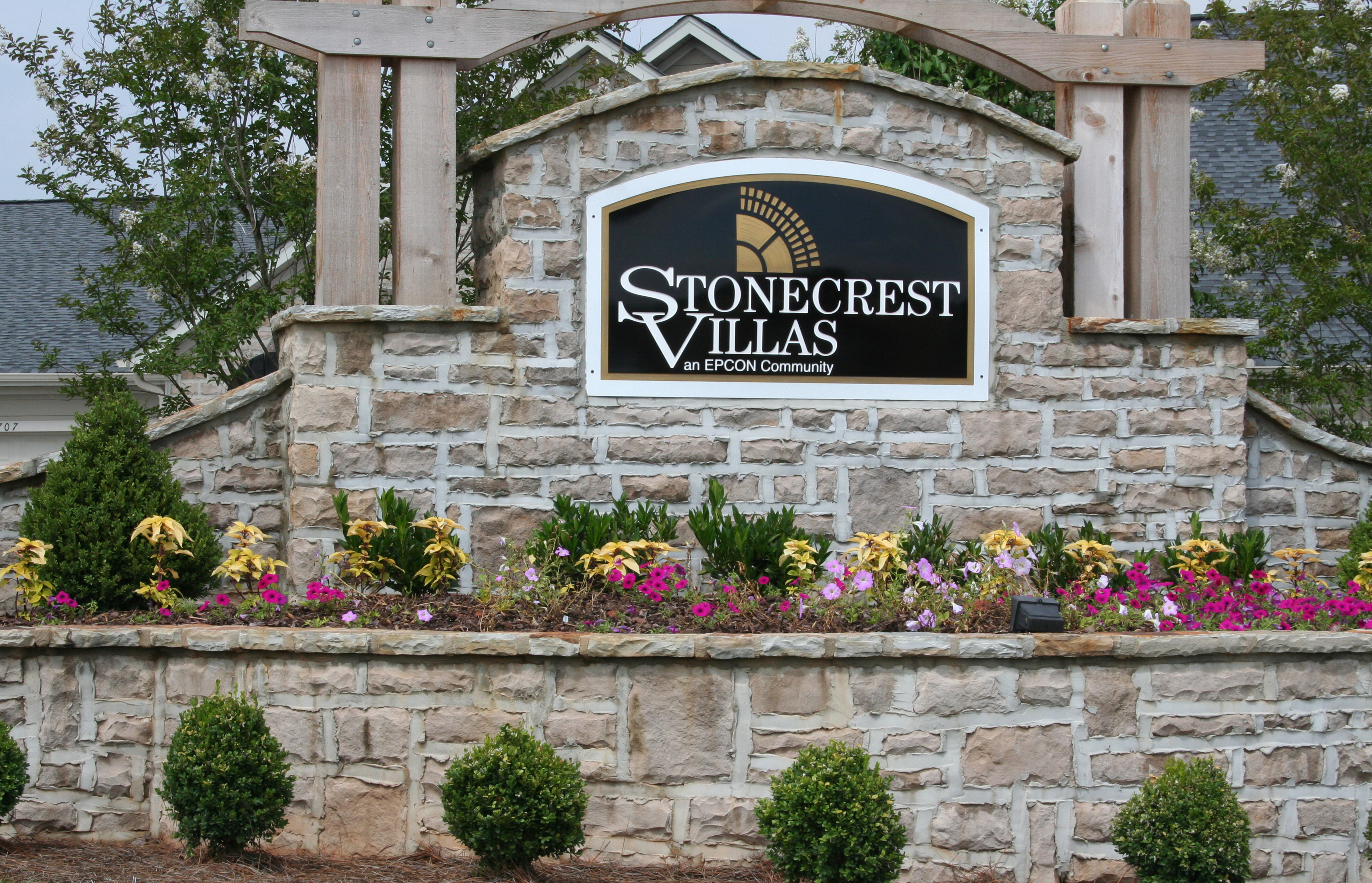 dutch quality stone ohio tan limestone exterior signage | Dutch Quality ...