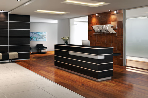Architectural Millwork Panel Reception | Eagle Aluminum
