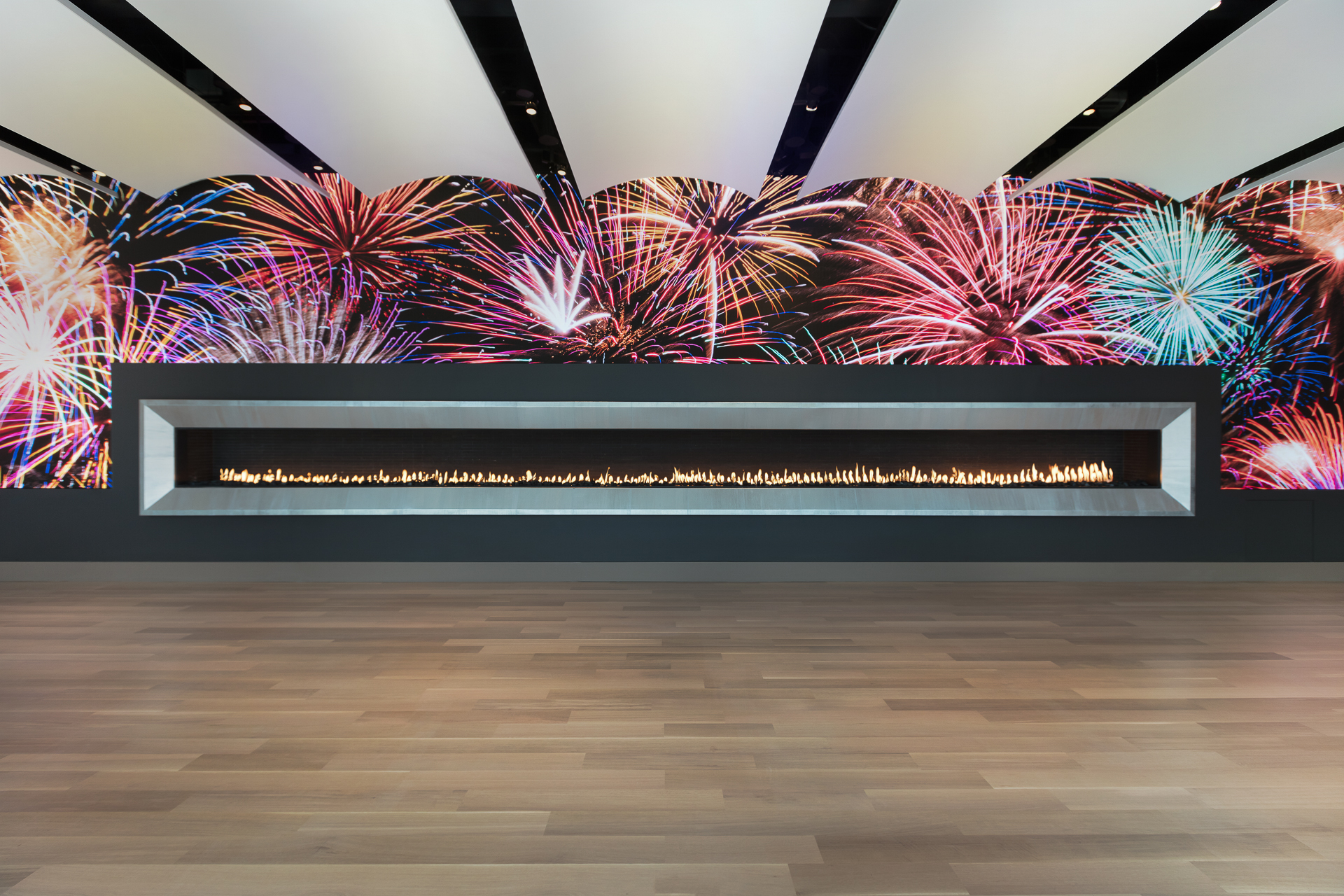 earthcore Custom fireplace construction corridor | Earthcore