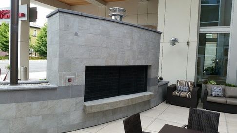 Earthcore Mountain Falls Outdoor Fireplace | Earthcore