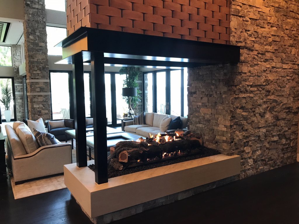 Earthcore indoor lounge fireplace | Earthcore