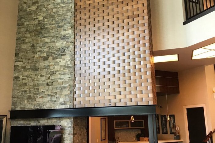 Hotel Lobby // Custom Linear Fireplace | Earthcore