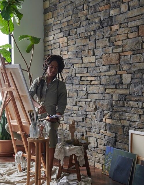 Eldorado Stone Elevate with Stone Montecito Cliffstone Interior Art ...