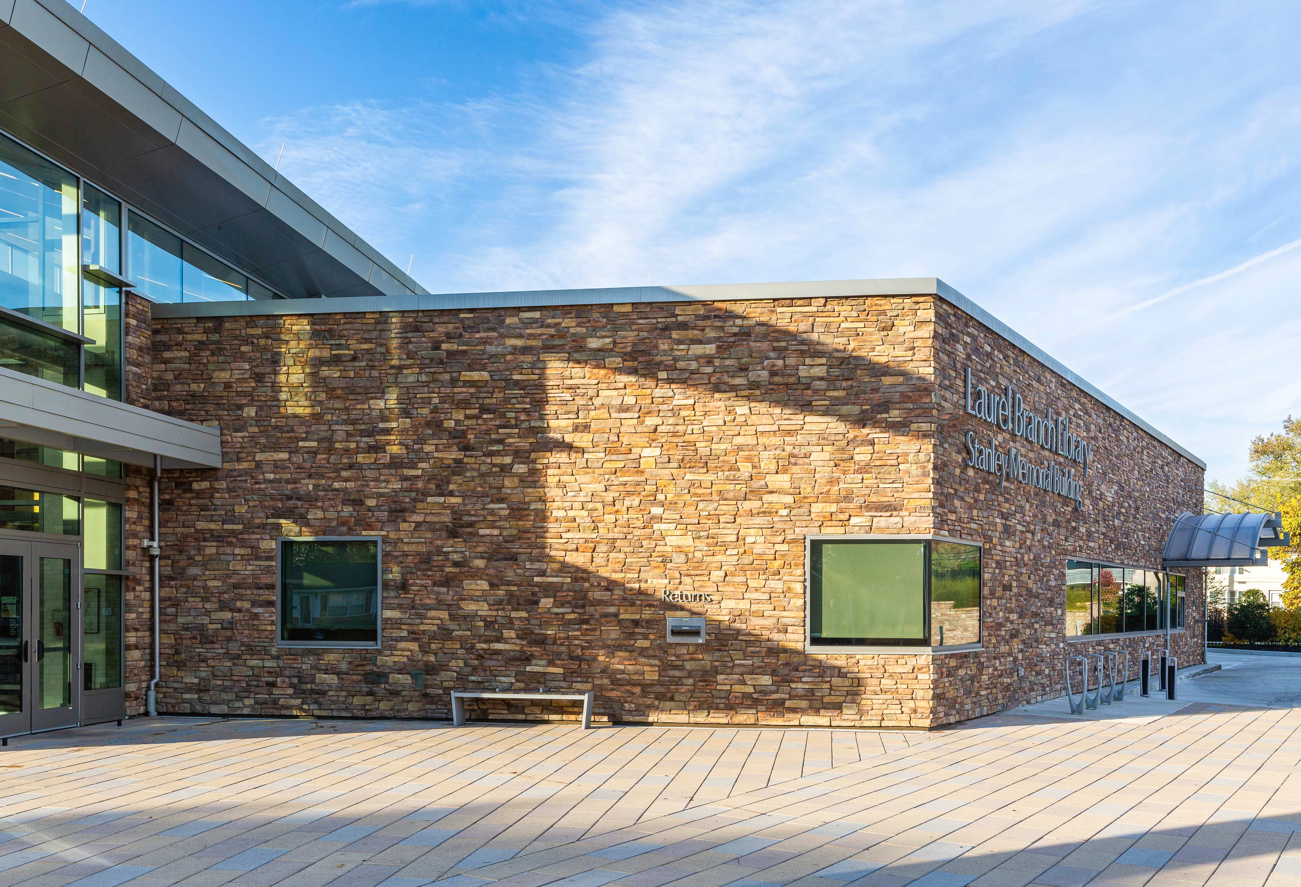 Eldorado Stone Laurel Library Exterior Stone View | Eldorado Stone