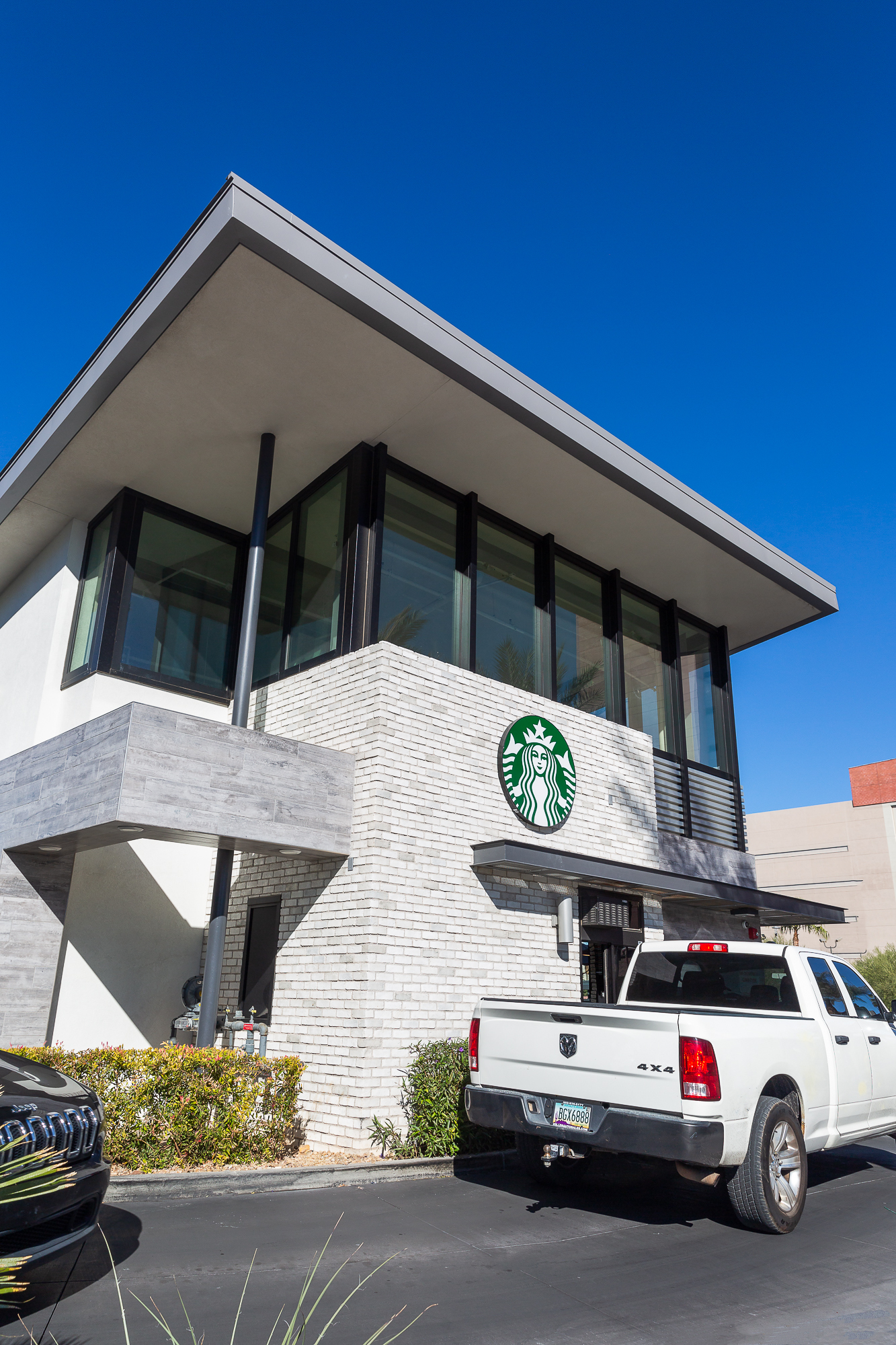 Eldorado Stone Starbucks exterior two-story | Eldorado Stone