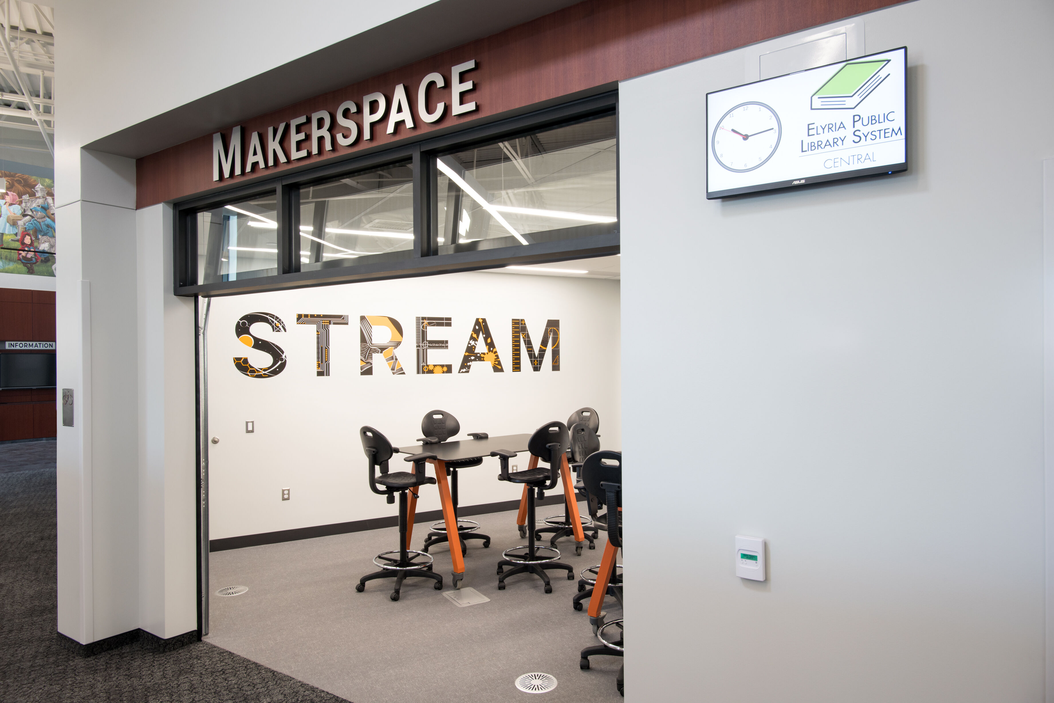 Elyria Public Library Central Branch Makerspace | Tate Inc.