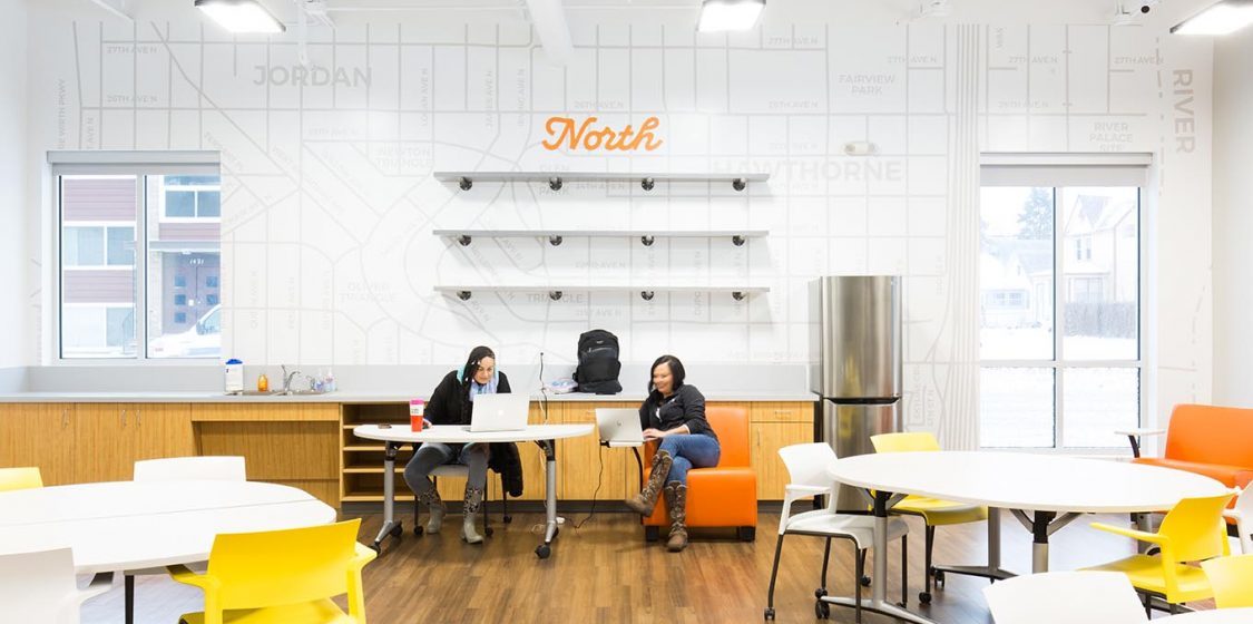 Employee common area and break area | Clark Engineering