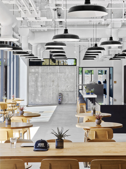 Large office break room | Barn Light Electric