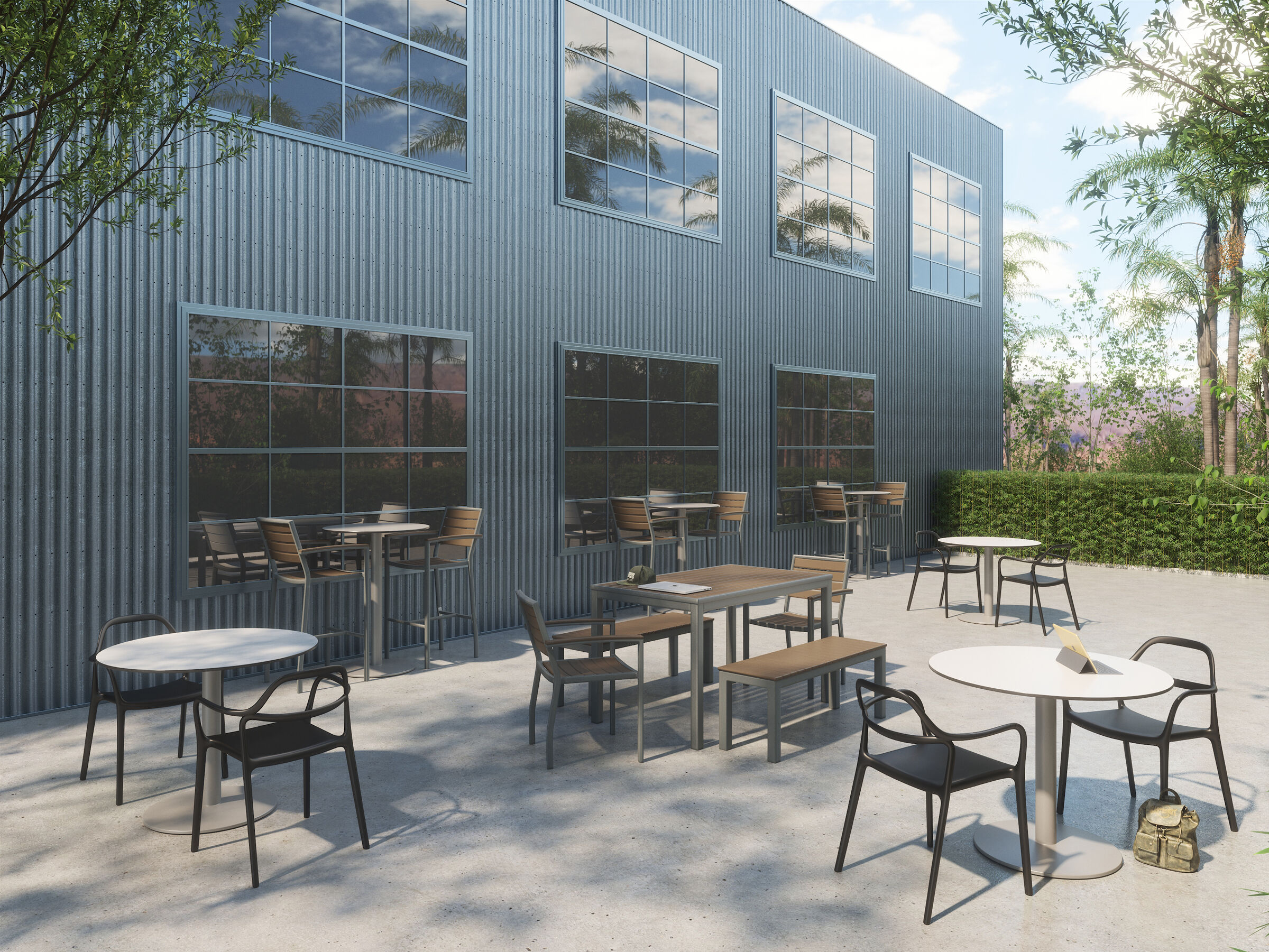 eveleen express yourself outdoor seating kfi studios | KFI Studios