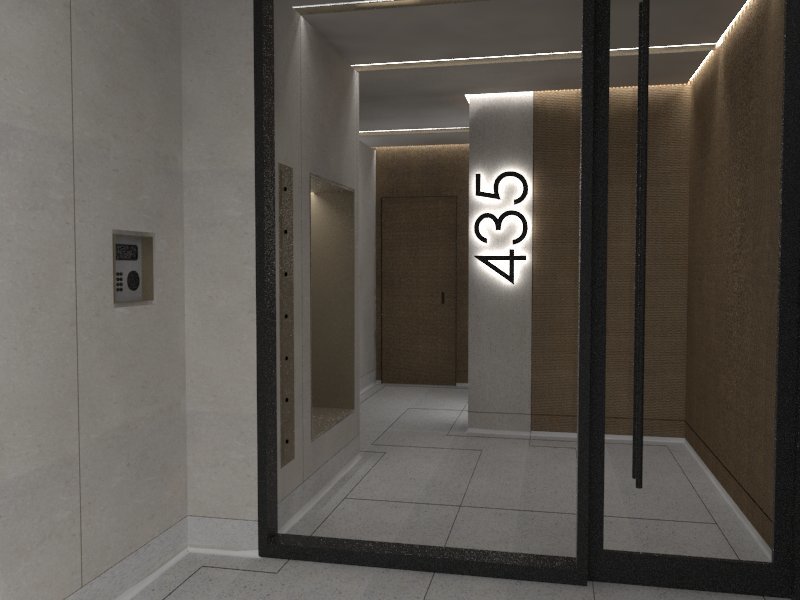 Expanded lobby render attempt 6 | Kimberly Brown Architecture