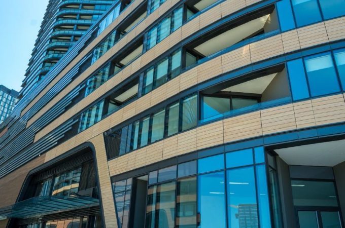 Exterior concrete stained warm wood tones Nawkaw | Nawkaw