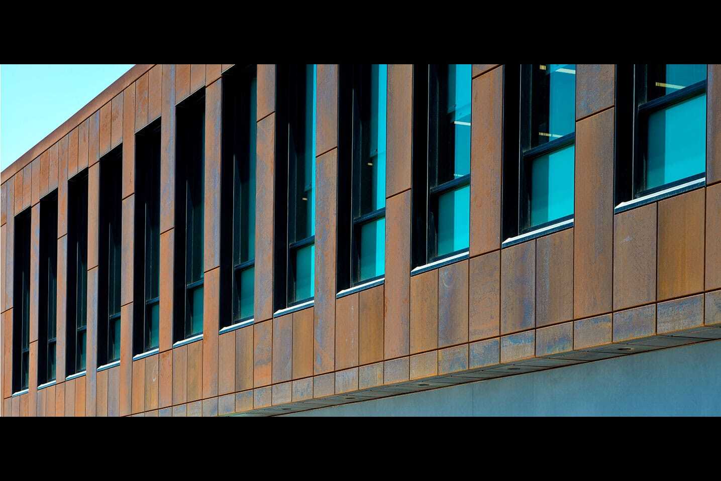 Exterior Office Design Weathered Steel Exterior Dri-Design Panels | Dri ...
