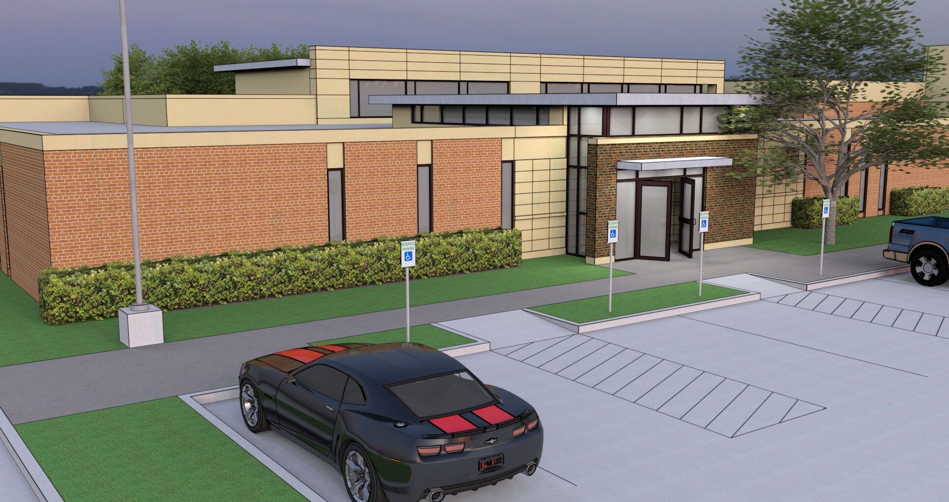 Exterior Rendering North Entry | Telamon Design LLC