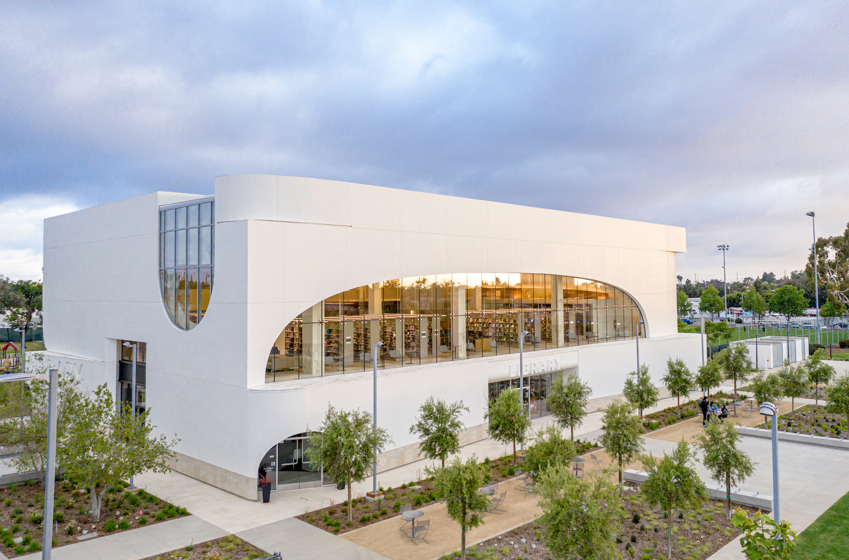 Donald Dungan Library - Lions Park | Costa Mesa, CA | Giroux Glass Inc.