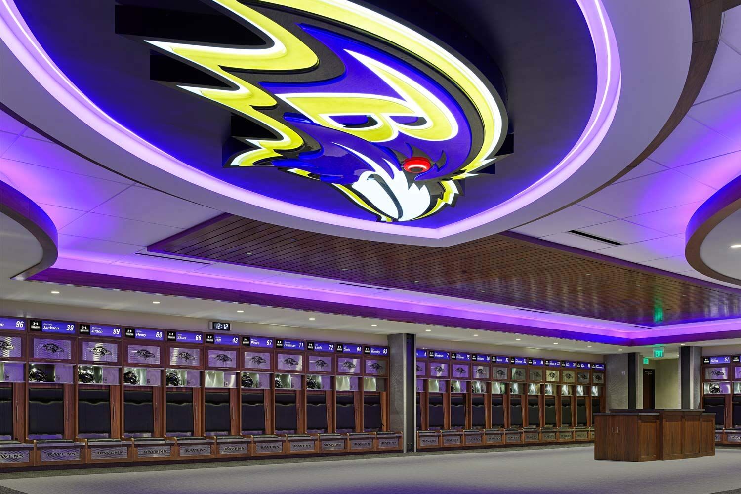 FabriTRAK Systems Under Armour Performance Center Interior Locker Room ...