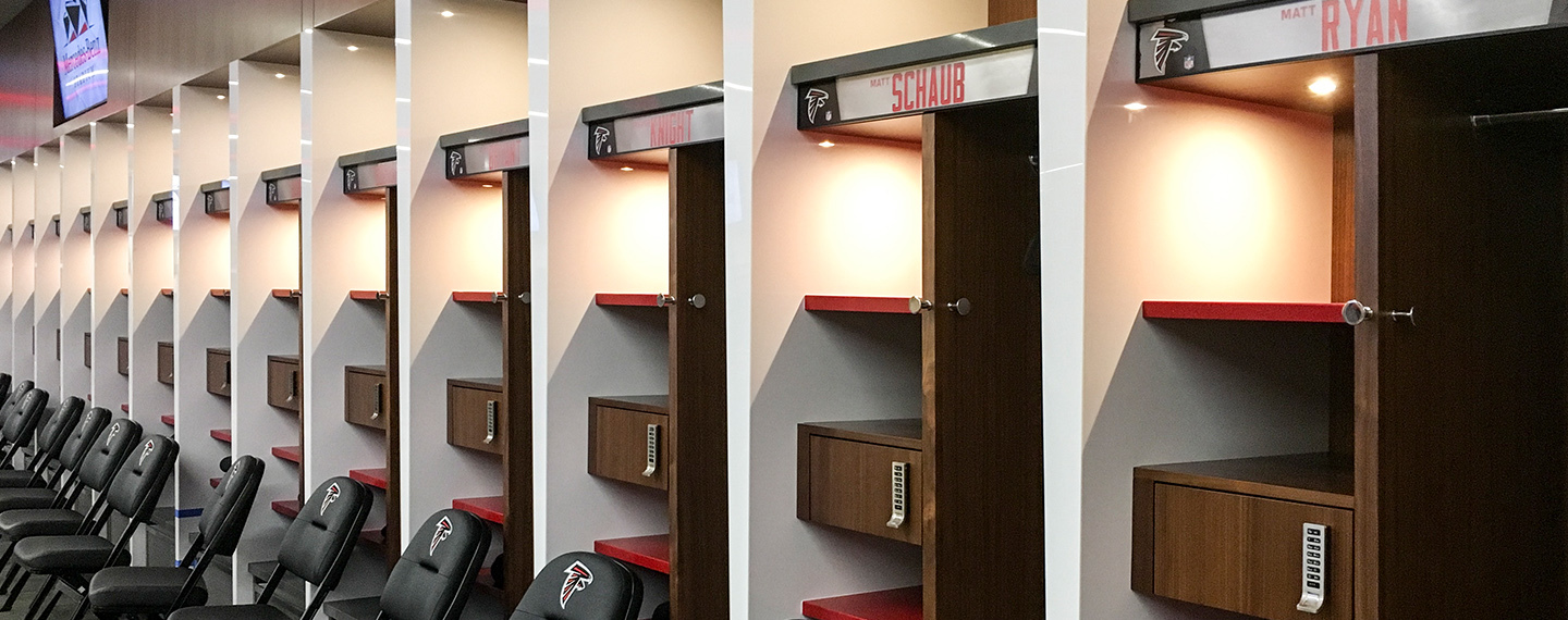 Falcons Locker room mortarr Digilock | Digilock