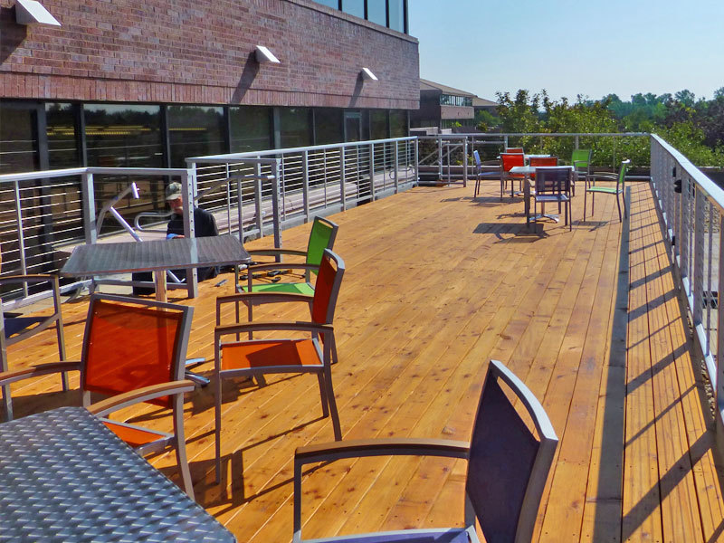 Feeney inc commercial rooftop deck cablerail kit railing | Feeney Inc.