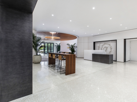 Ferrari Images 331 Maple Offices Lobby Reception Desk | Ferrari Images