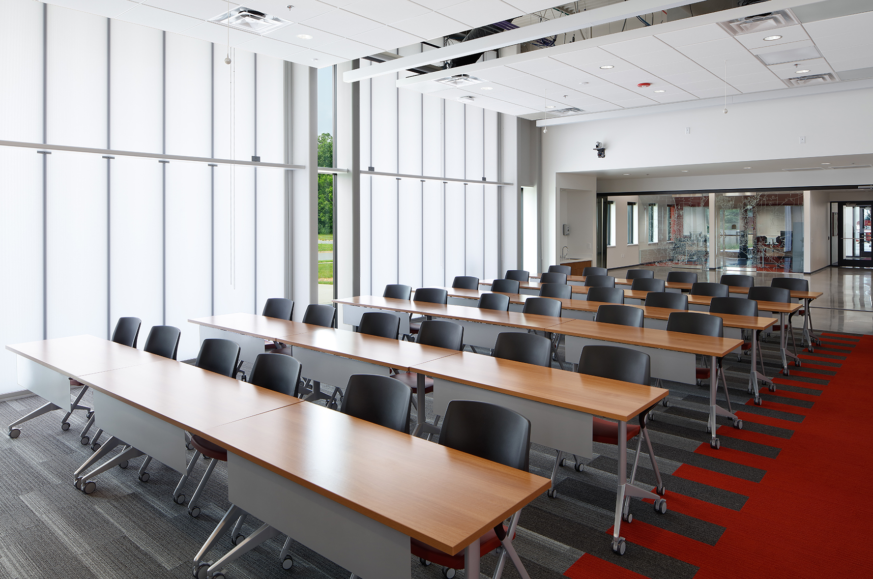 Fire station debrief room layout | OPN Architects