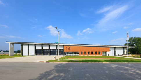 Fire station exterior finish and design | OPN Architects