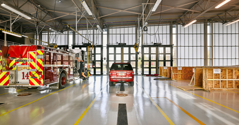 Fire station garage bay designs | OPN Architects