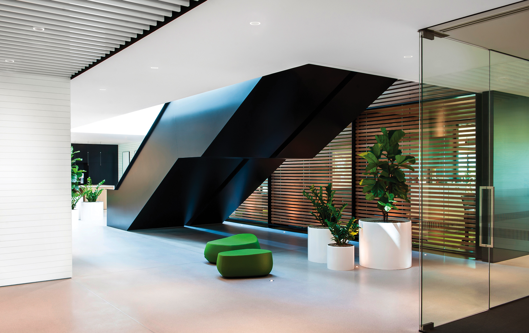 Fluxwerx Portal Recessed Gallery Office Back Corridor Stairway | Fluxwerx