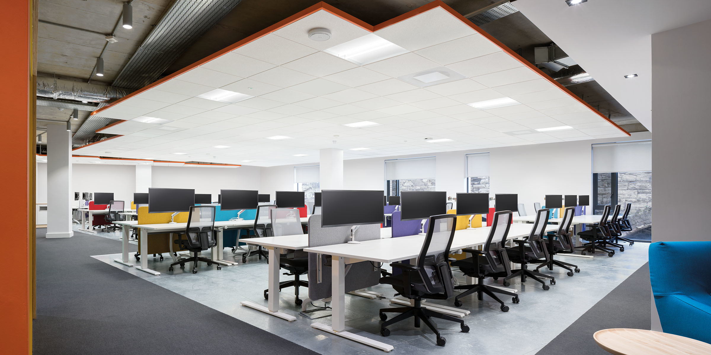 Fluxwerx Rails Lights Open Office Workspace | Fluxwerx