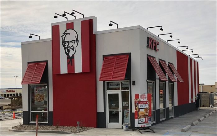 Fullerton Building Systems KFC exterior finish | Fullerton Building Systems