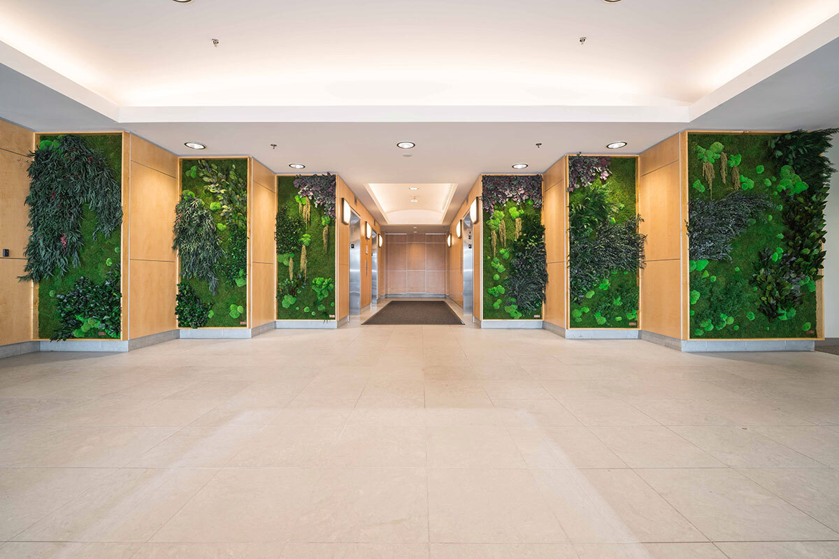 Garden on the Wall 300 Fifth Avenue Lobby Office Hallway and Common ...