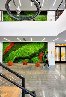 Garden On The Wall Chaminade High School Interior Garden Wall Atrium ...
