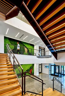 Garden On The Wall Chaminade High School Interior Garden Wall Atrium ...