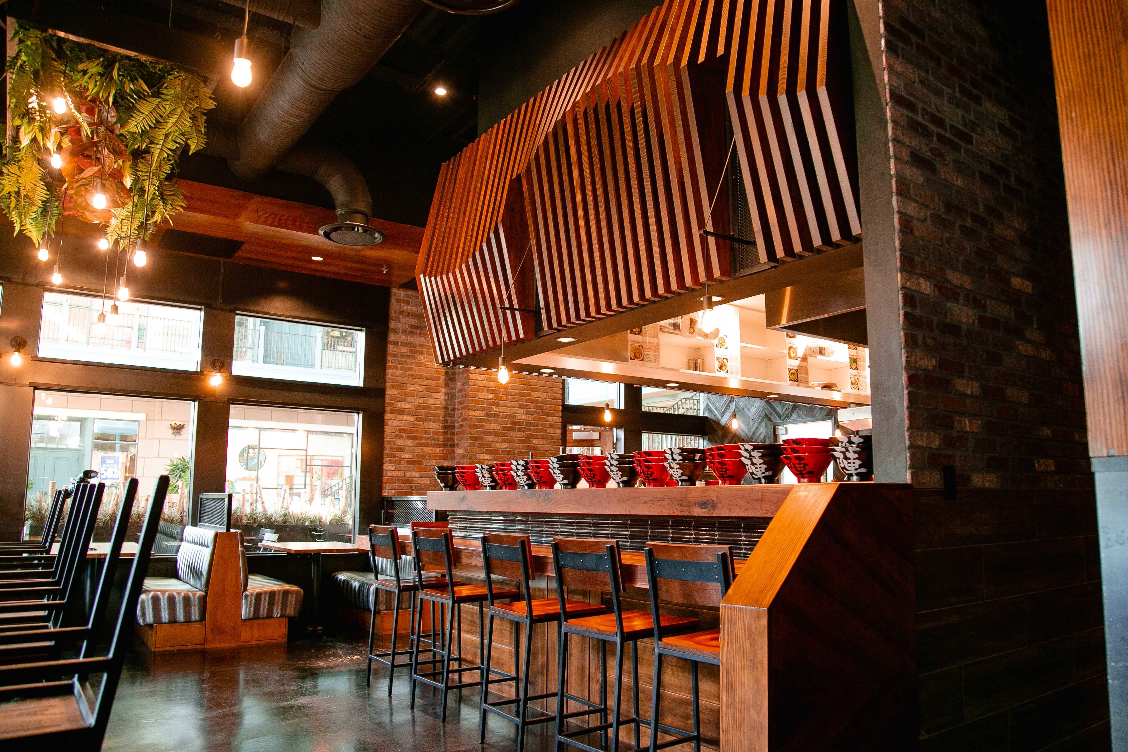 Gator Millworks Restaurant Design JINYA Ramen Shop Interior Design | Gator