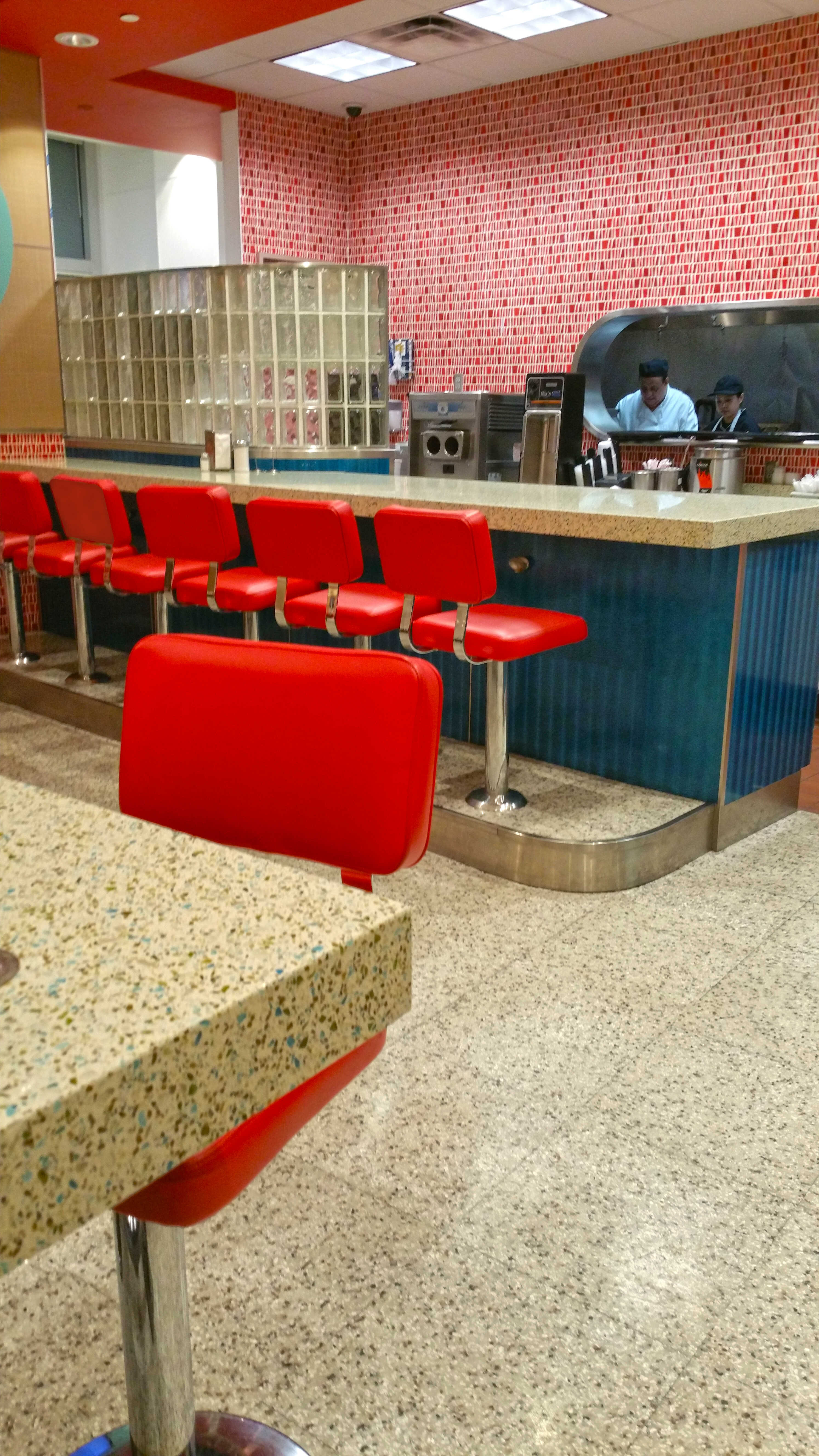 GEOS Rincon at Ruby's Diner Vegas | GEOS Recycled Glass Surfaces