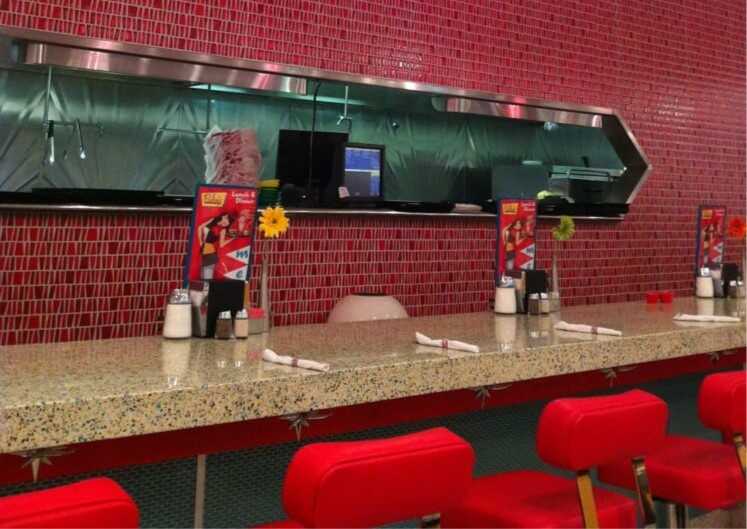 GEOS Rincon Ruby s Diner San Diego Lunch Counter | GEOS Recycled Glass ...