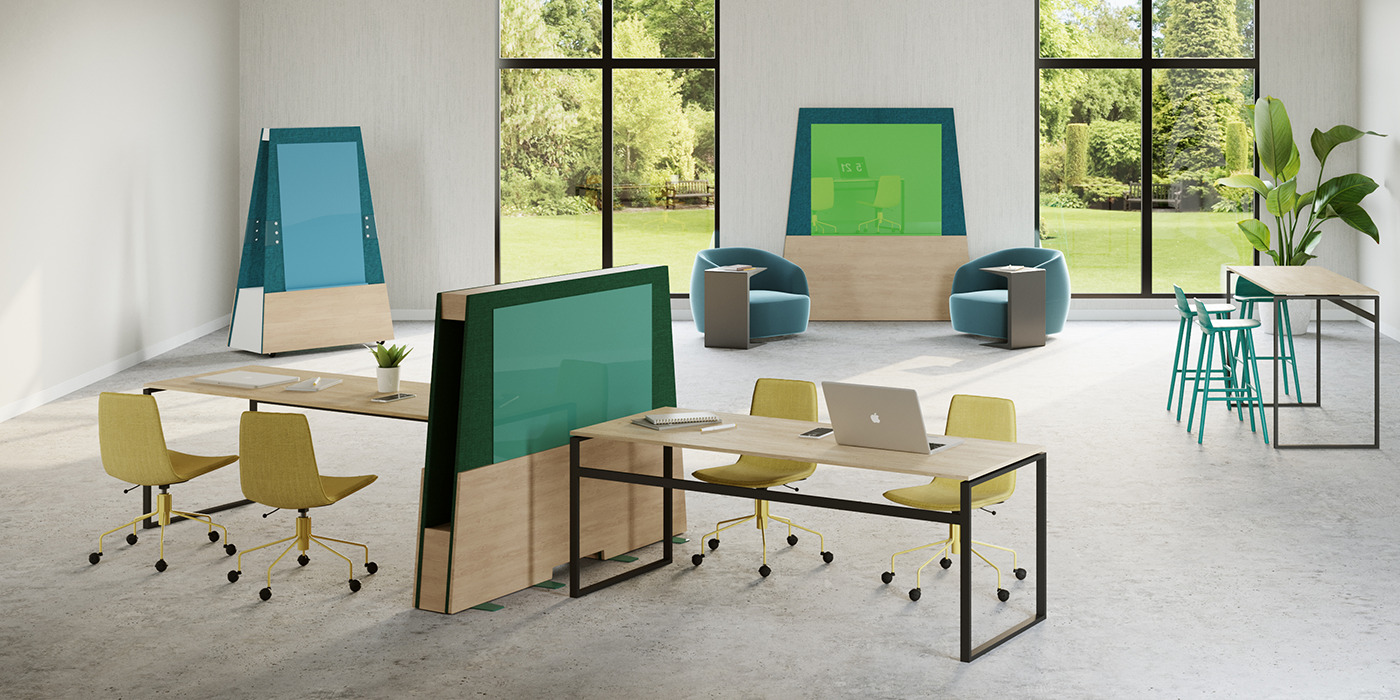 Ghent Education Workspace Geo Mobile Partitions | Ghent