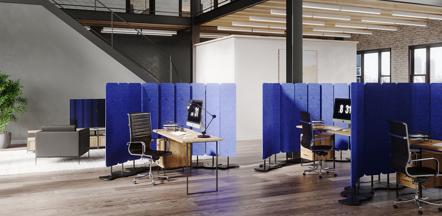 Ghent Office Space Solutions Reed acoustic partition divider wall | Ghent