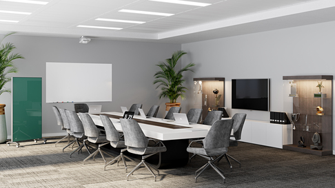 Ghent Workplace Interiors Impression Porcelain Whiteboard Prest Mobile ...