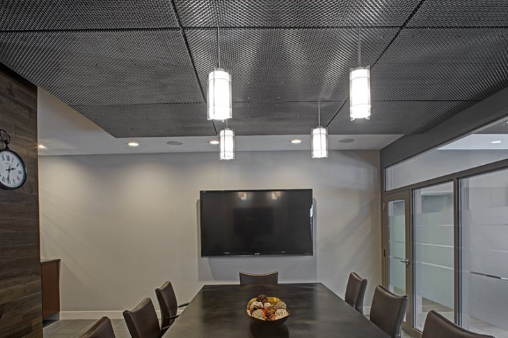 GKD Metal Fabrics The Commercial Group Atlantic metal mesh ceiling ...