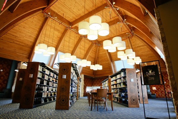 GL Seaman Company City of Frisco Library Interior Library Shelves | GL ...