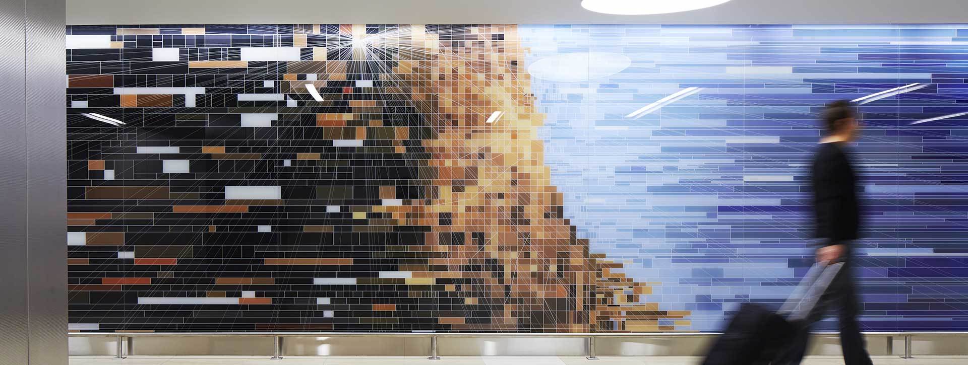 Glodray Glass Chicago O'Hare Digital Ceramic Printing Decorative Glass ...