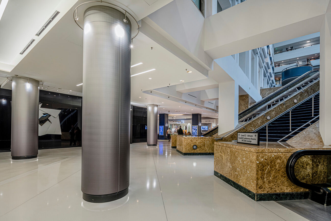 Gradient Metal Column Covers | Moz Designs