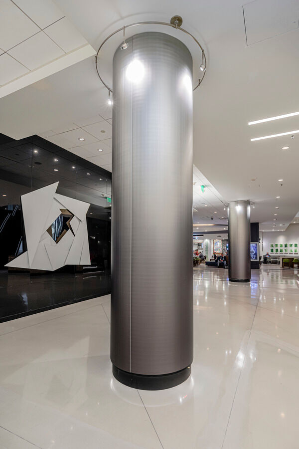 Gradient Metal Column Covers | Moz Designs